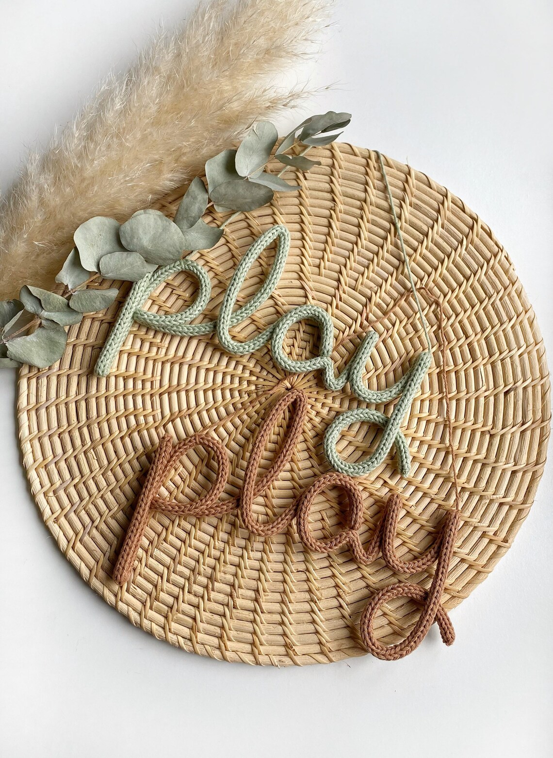 Knitted Wire Words Personalised 'play' - Etsy UK