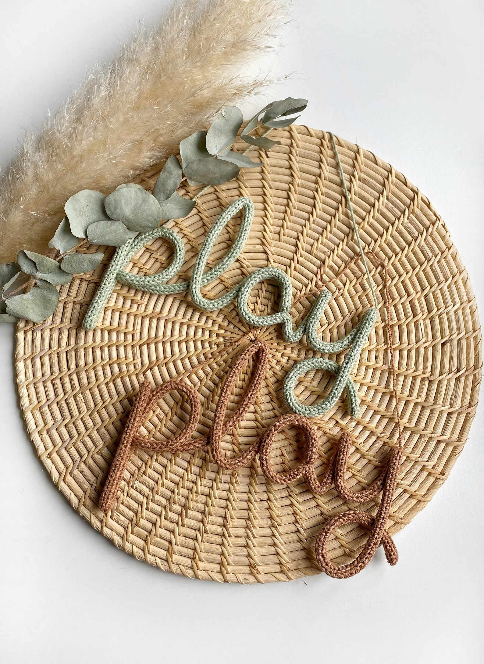 Knitted Wire Words Personalised 'play' | Etsy