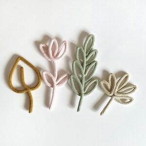 Wildflower Bundle Knitted Wire Scandi Style Wall Hanging Nursery Decor ...