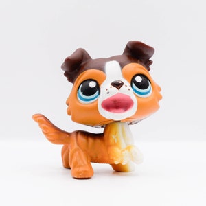 LPS Cute Collie 237 Authentic Littlest Pet Shop Hasbro Collector Toys ...