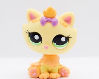 LPS Littlest Pet Shop 2271 Purple Longhair Cat Hasbro Collector Toys ...
