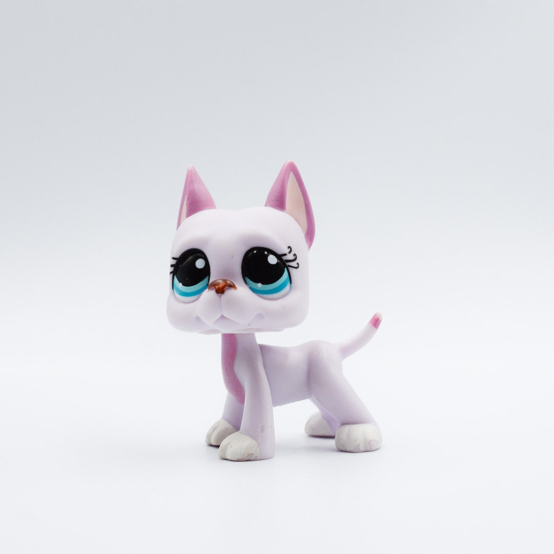 LPS Pink Great Dane 1022 Authentic Littlest Pet Shop Hasbro Collector ...