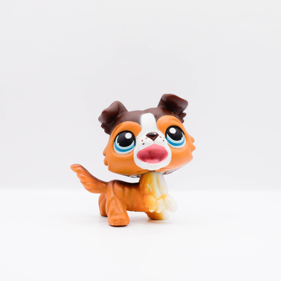 LPS Cute Collie 237 Authentic Littlest Pet Shop Hasbro Collector Toys ...