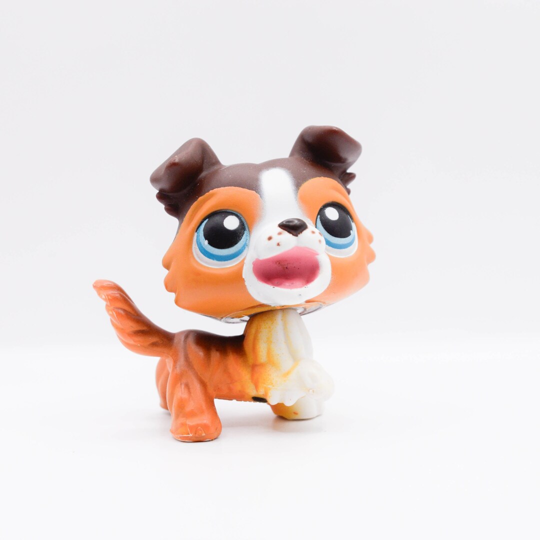LPS Cute Collie 237 Authentic Littlest Pet Shop Hasbro Collector Toys ...