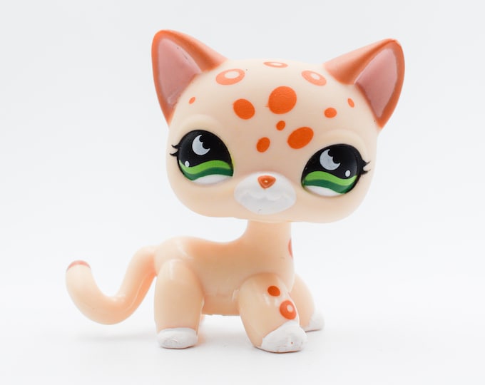 LPS Cute Shorthair Leopard Cat 852 Authentic Littlest Pet - Etsy