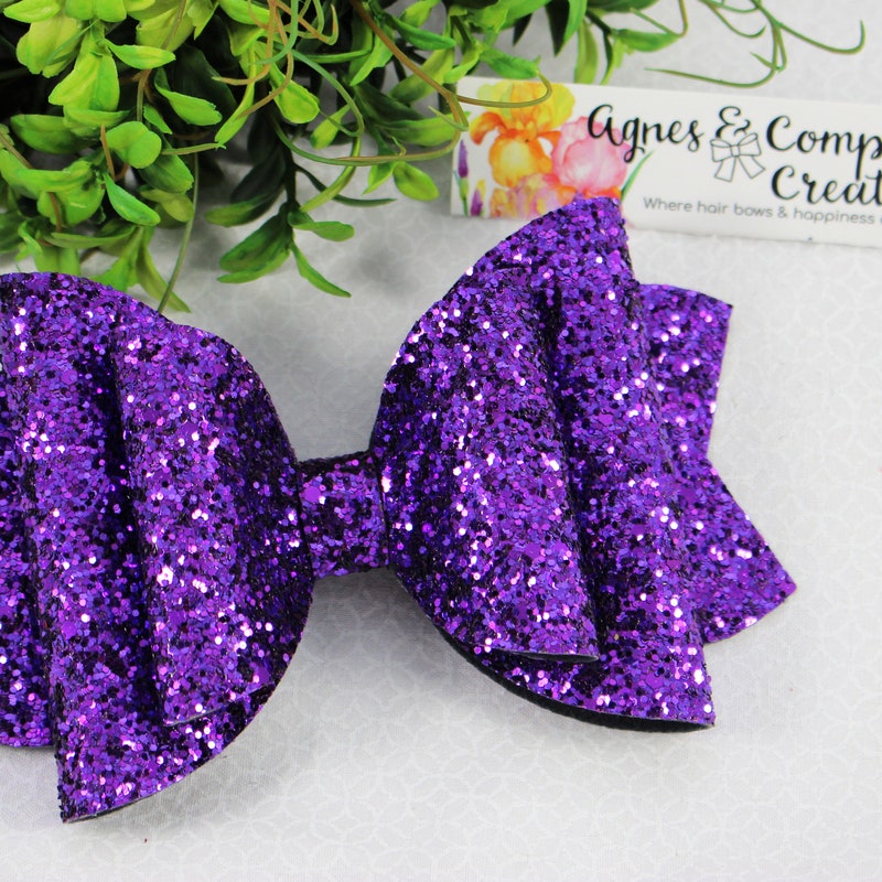 Large Purple Bows - Etsy