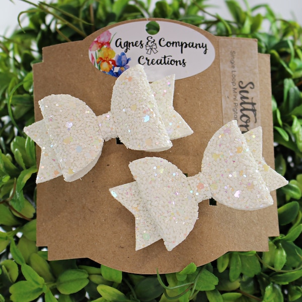 Glitter Hair Bow - Etsy