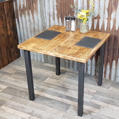 Industrial Steel Dining Table - Etsy