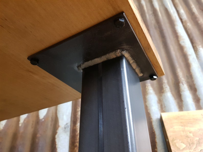 Extending Dining Table With Steel Legs Modern-industrial - Etsy Canada