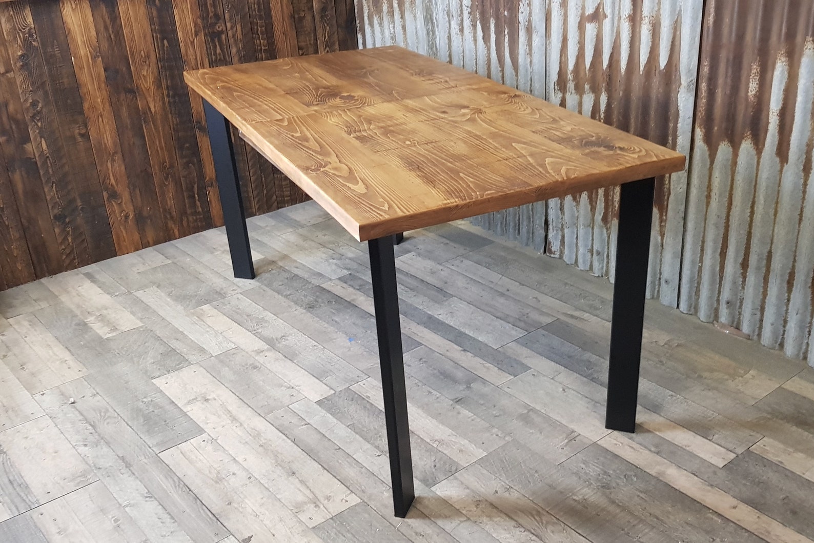 Extending Dining Table With Steel Legs Modern-industrial | Etsy UK