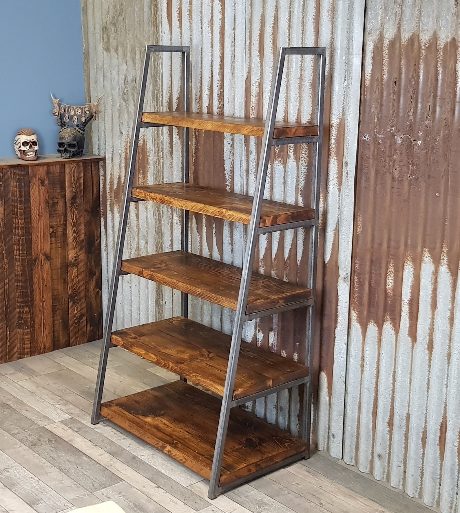 Ladder Shelving Unit Freestanding Shelving Unit Lean-too - Etsy UK