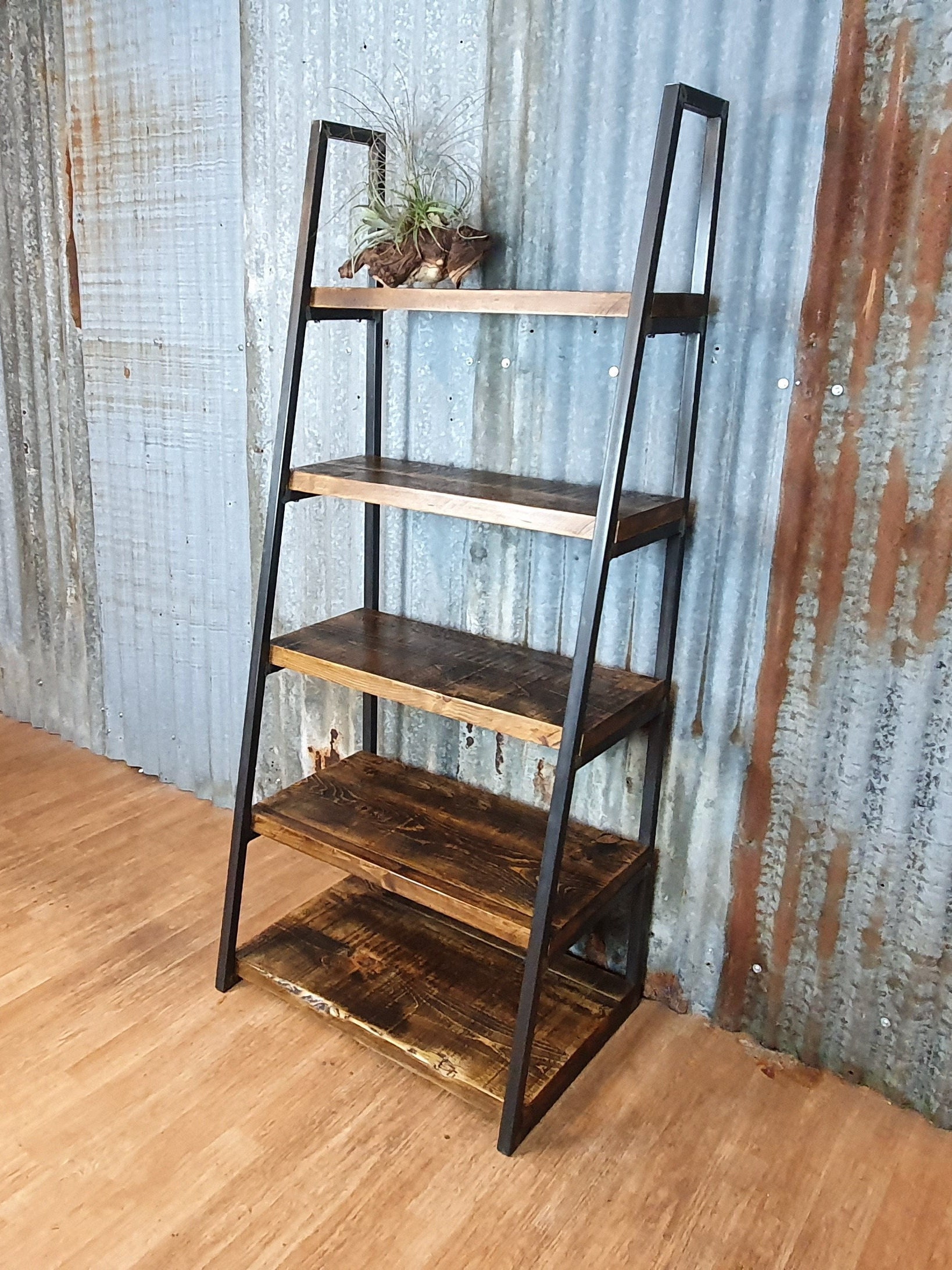 Industrial Free Standing Ladder Shelving Unit Lean To Bespoke Shelving Industrial Free Standing Ladder Shelving Unit Lean To Bespoke Shelving