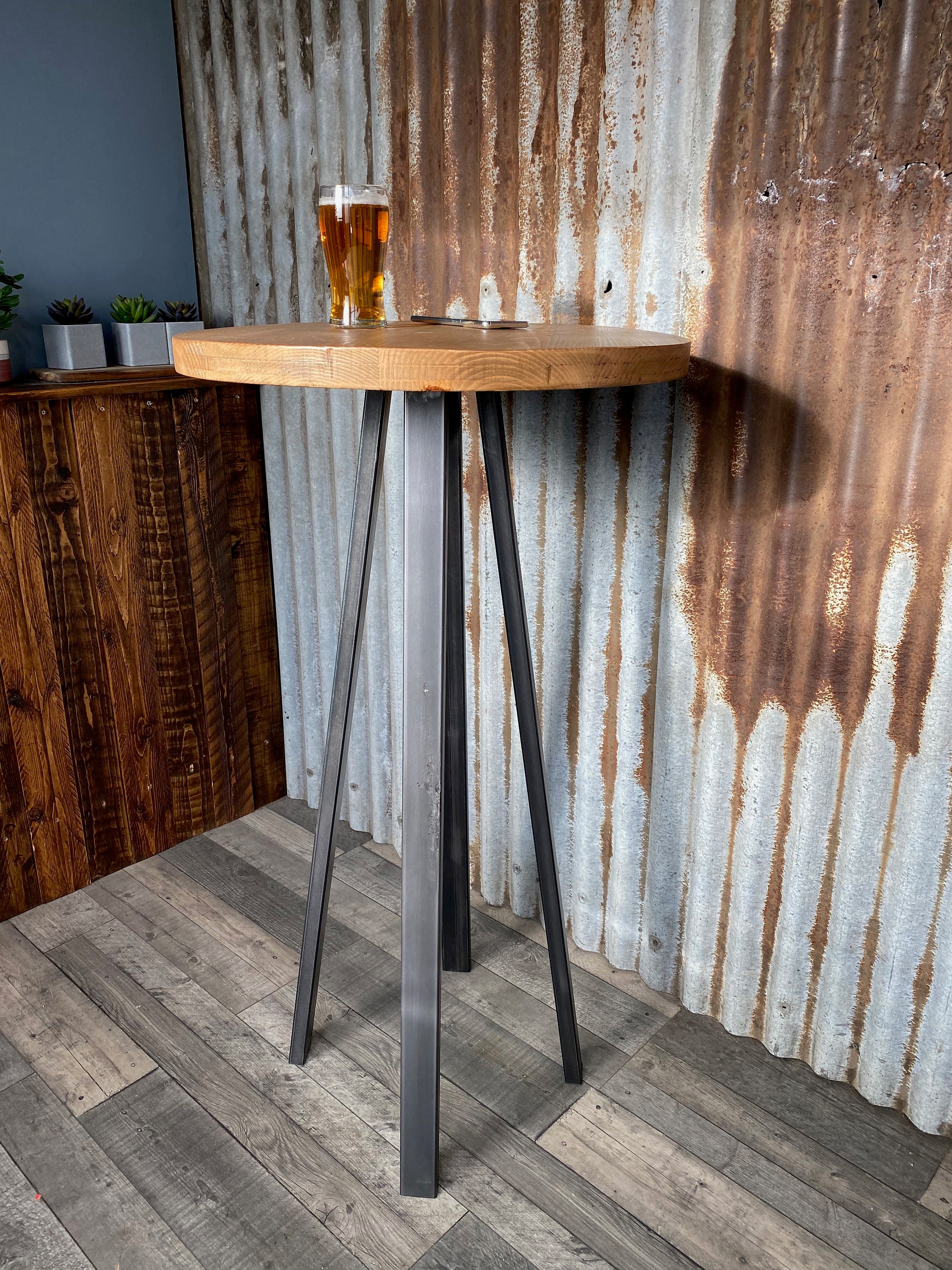 Round Poseur Table Round Pedestal Table Occasional Table - Etsy