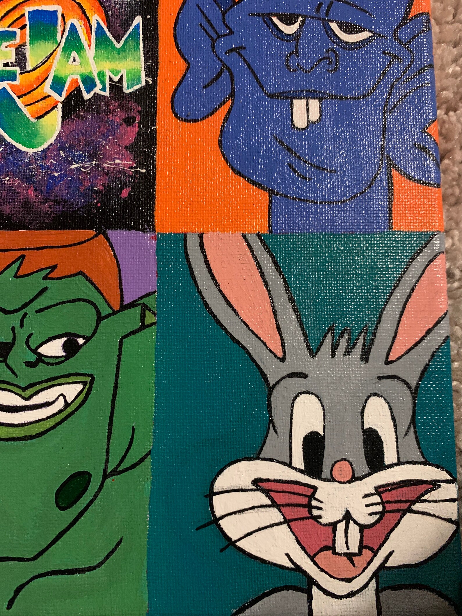 Space Jam Painting - Etsy