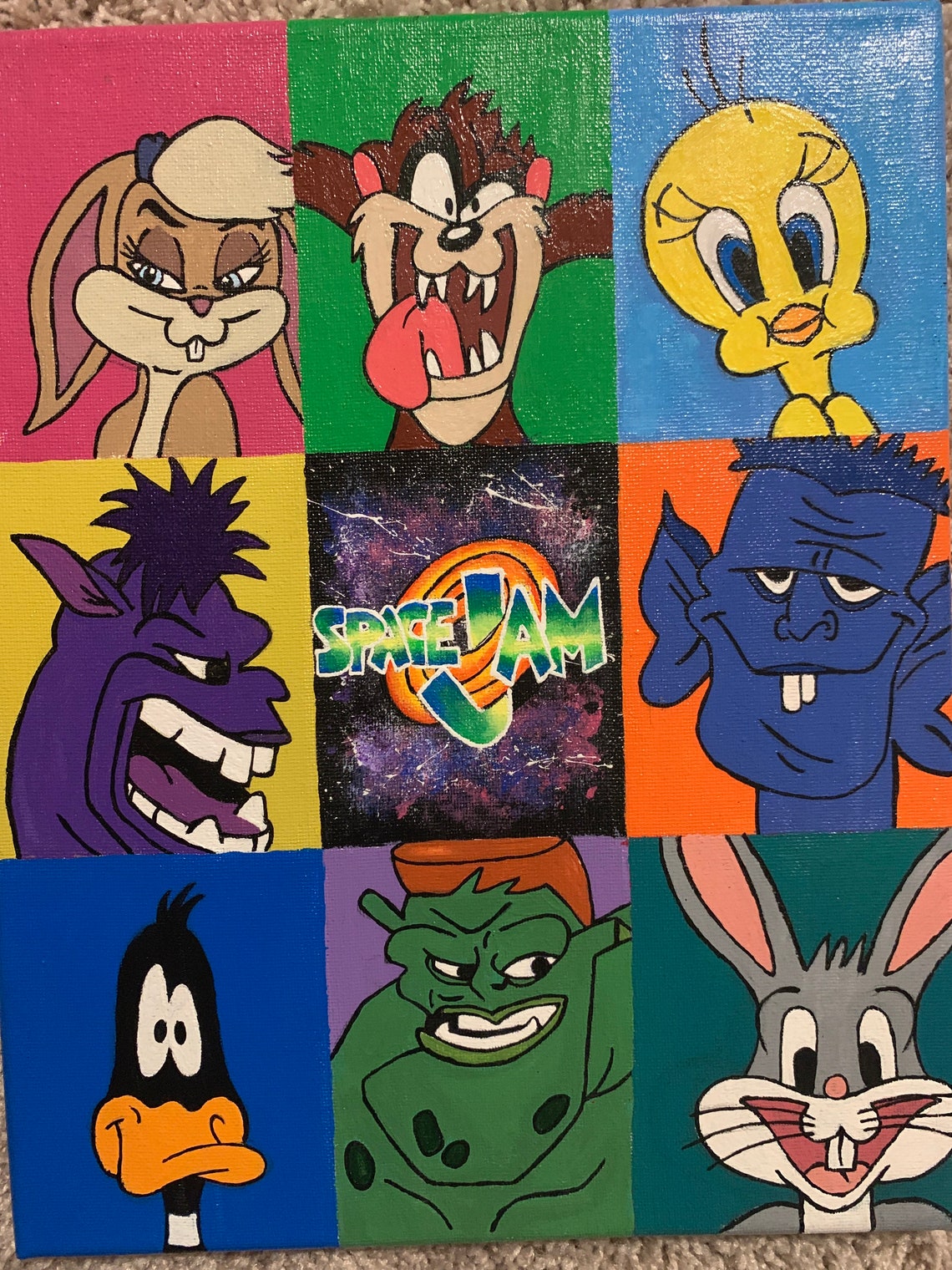 Space Jam Painting - Etsy