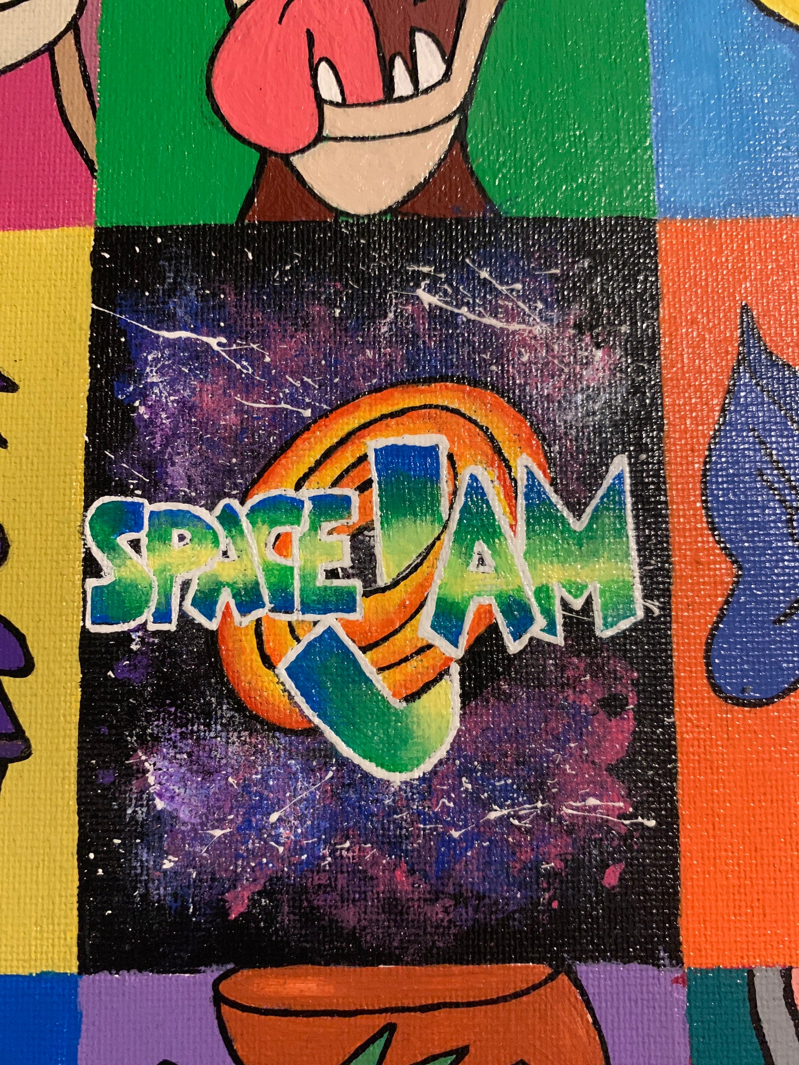 Space Jam Painting - Etsy