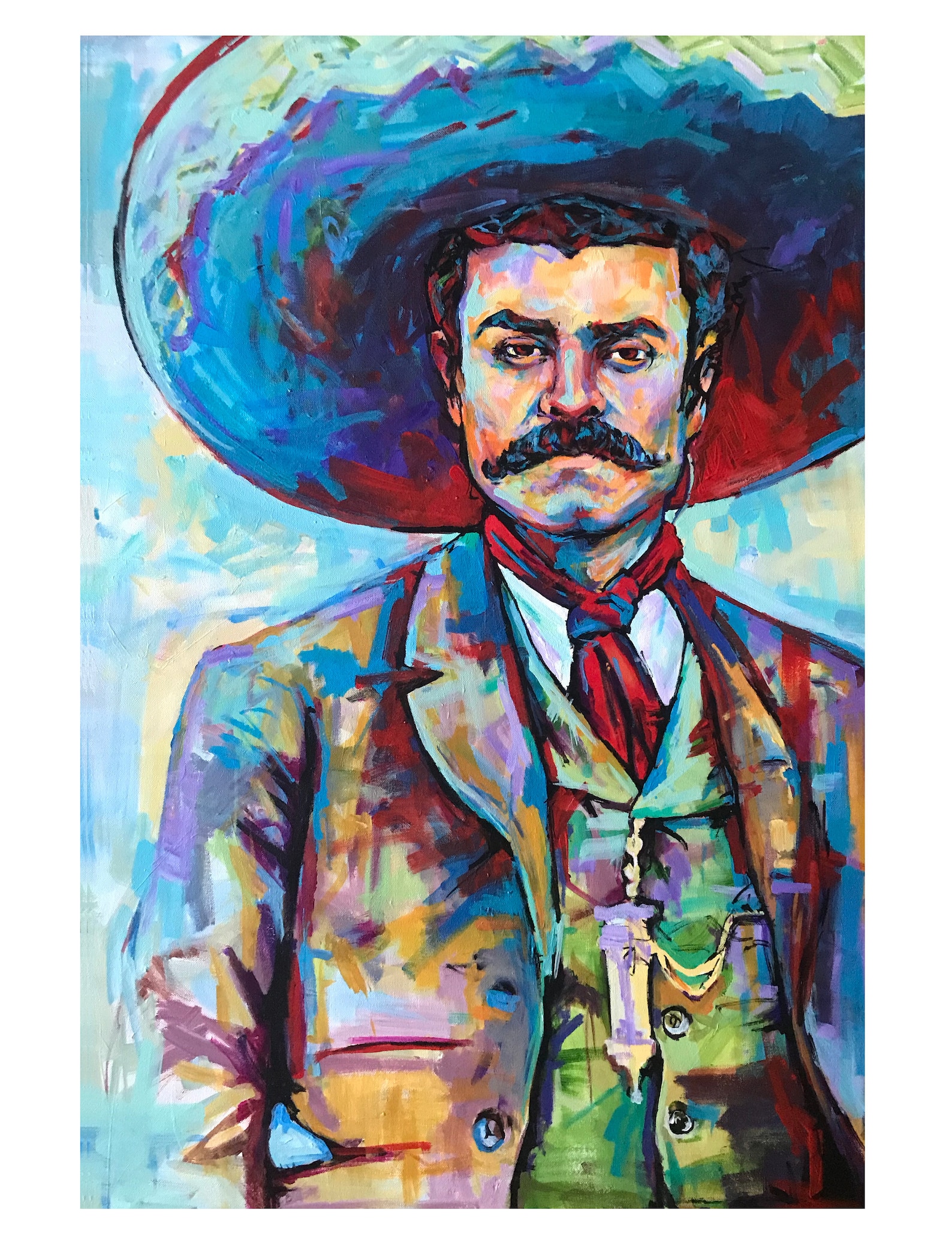 Emiliano Zapata Print 18x12 Inches Paper Print on Card Stock Mexican ...