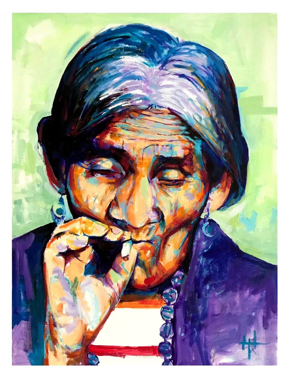 Maria Sabina Smoking Poster Print 18x12 Inches Paper Print on Card ...