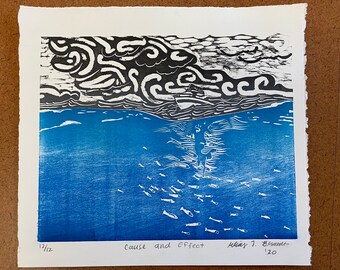 Reduction Woodcut | Etsy