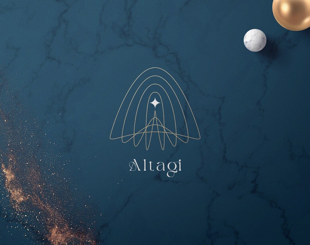 Celestial Logo Design, Space Logo, A Letter Logo, Presige Logo - Custom ...