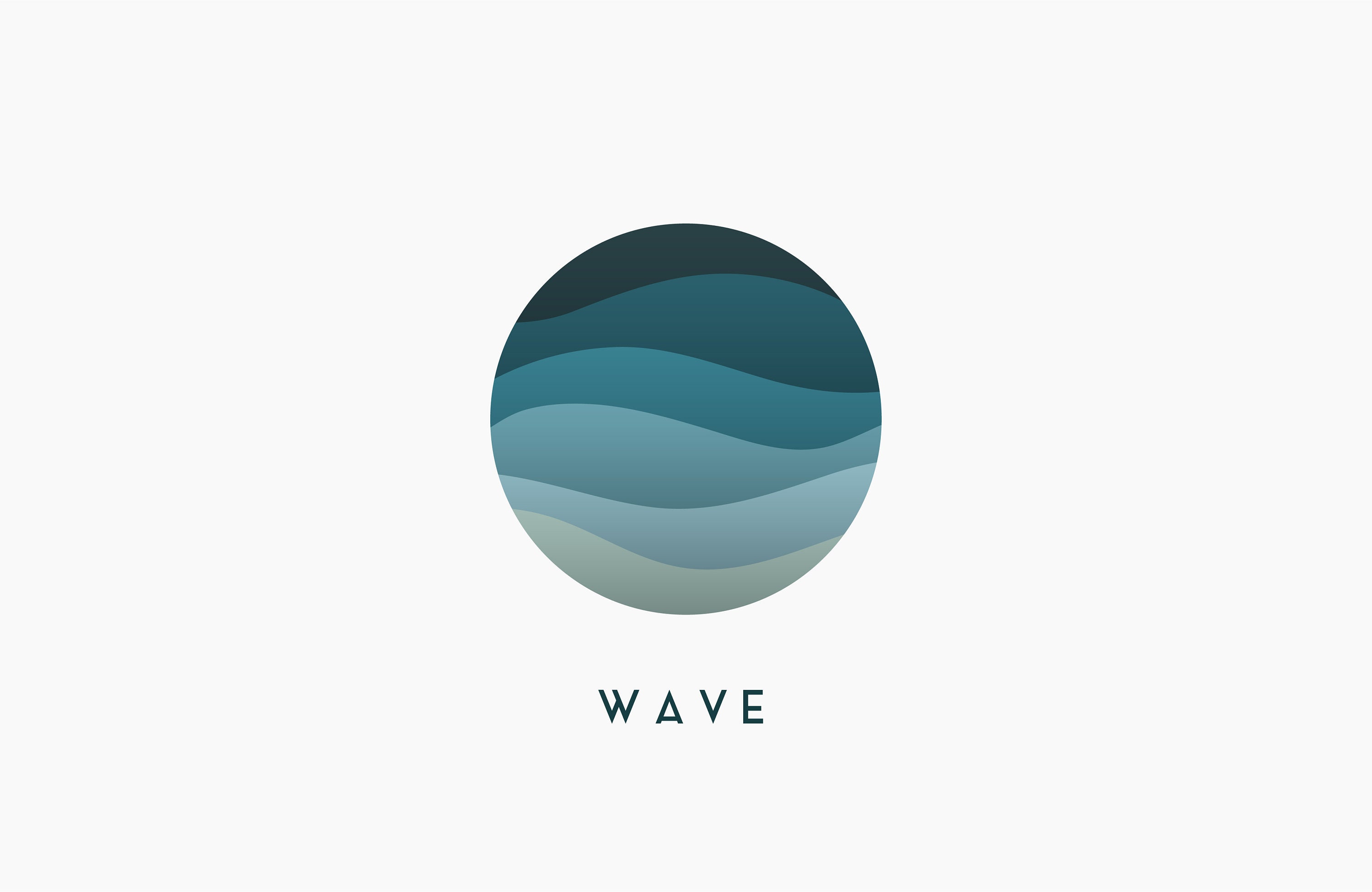 Wave Logo - Water Logo - Aqua Logo - Ocean Logo - Minimal Logo - Custom ...