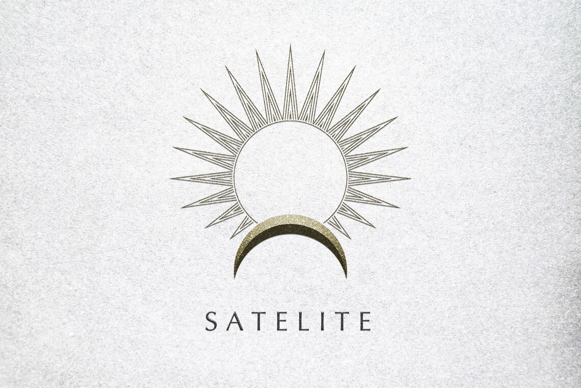 Celestial Logo Design - Custom Logo Design - Sun Logo - Minimal Logo ...