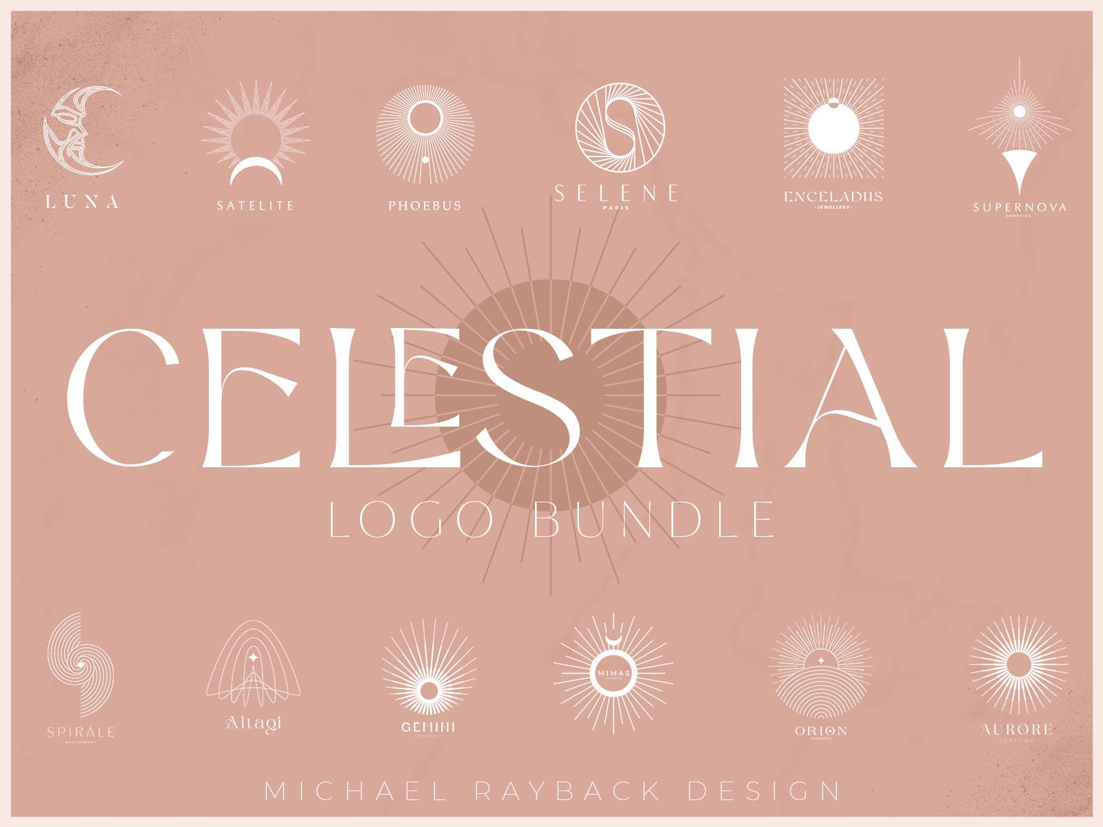 Celestial Logo Bundle - Logo Collection - Logo Template - Logo Kit ...