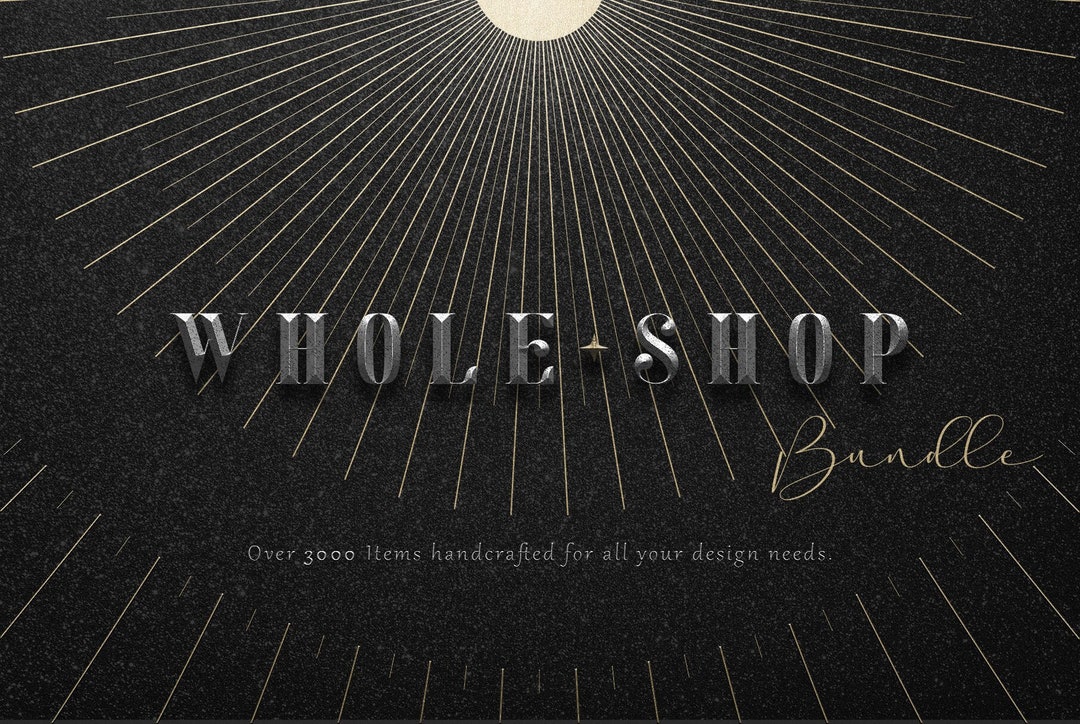 Whole Shop Bundle - Illustrations Bundle - Logo Design - Nature Design ...