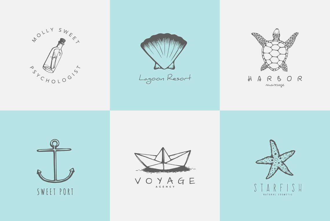 Marine Logo Collection - Sea Logo - Logo and Branding - Branding Kit ...