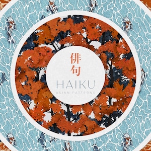 HAIKU Asian Patterns - Seamless Patterns - Japanese Patterns - Ocean ...