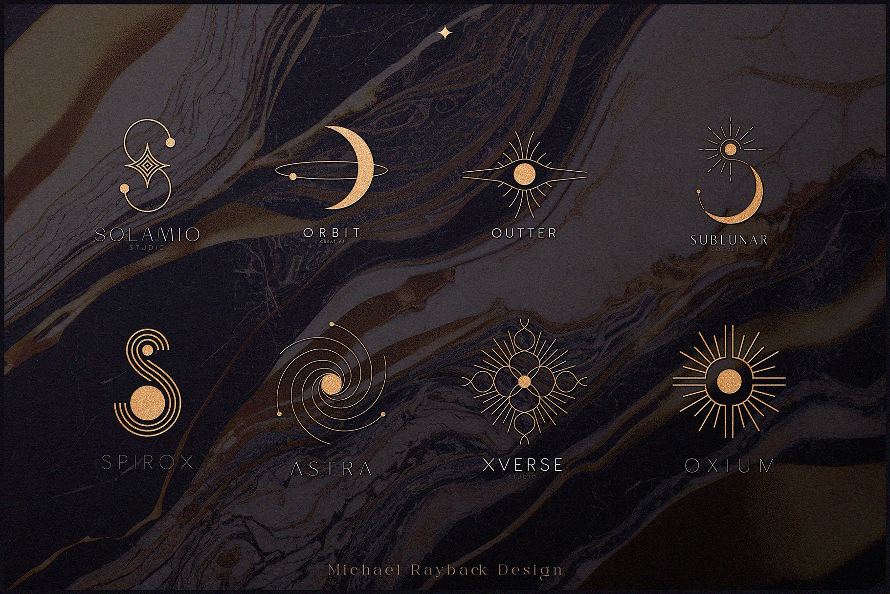 Aerial Logo Collection Classic - Celestial Logos - Custom Logo ...