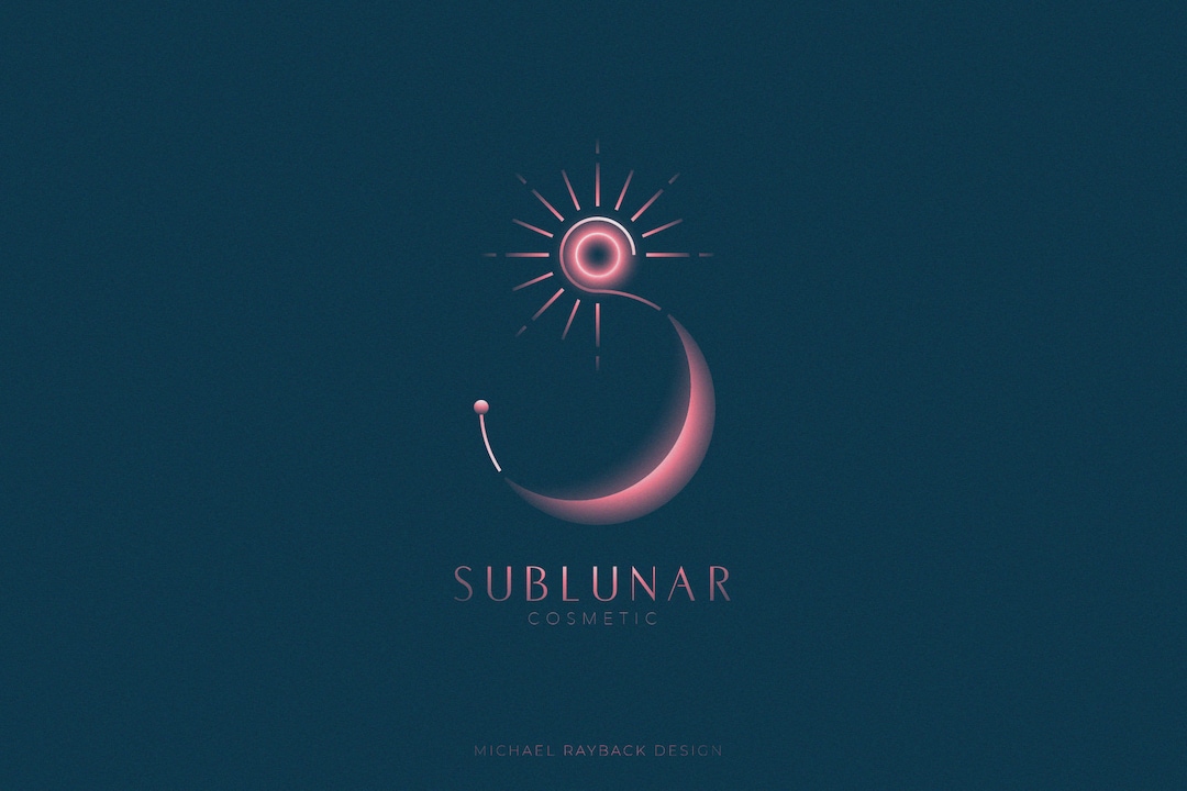 Celestial Logo Design - Minimalistic Design - Sun Logo - Minimal Logo ...