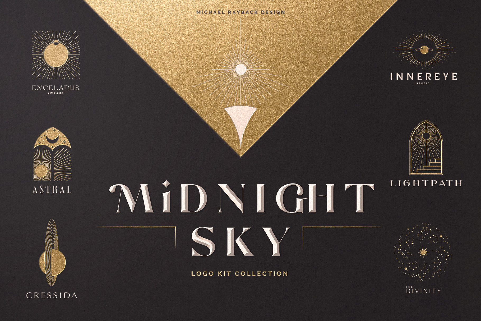 Celestial Logo Bundle Logo Collection Logo Template Logo Kit Branding ...