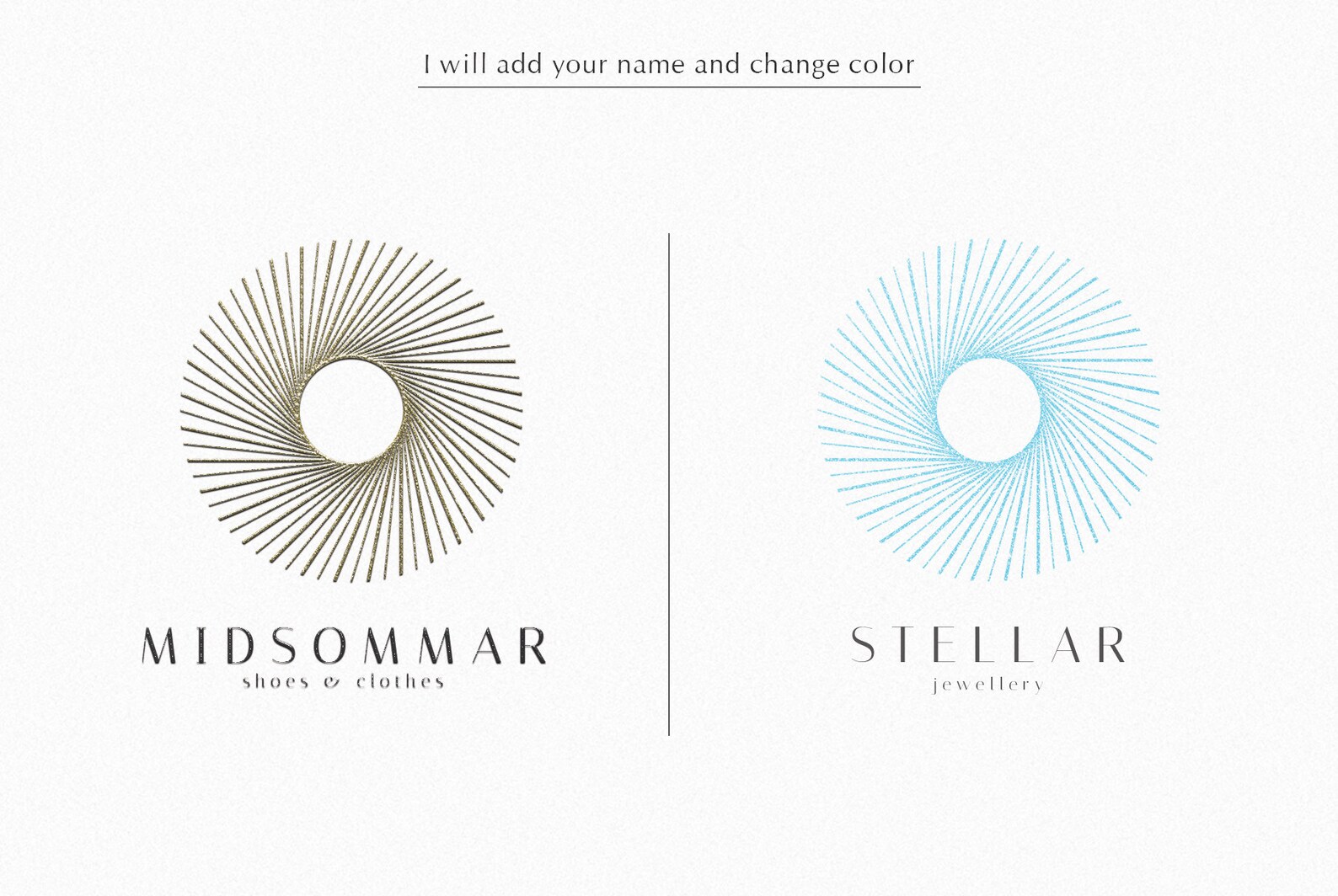 Celestial Logo Design - Custom Logo Design - Sun Logo - Minimal Logo ...