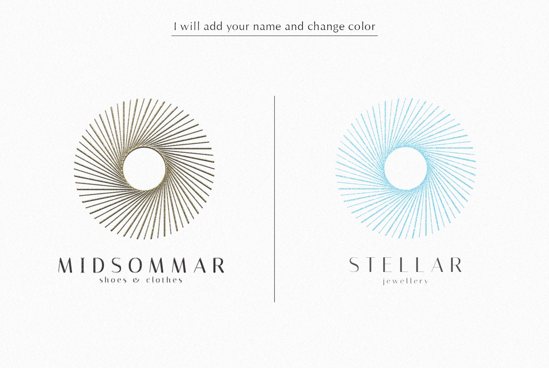 Celestial Logo Design - Custom Logo Design - Sun Logo - Minimal Logo ...
