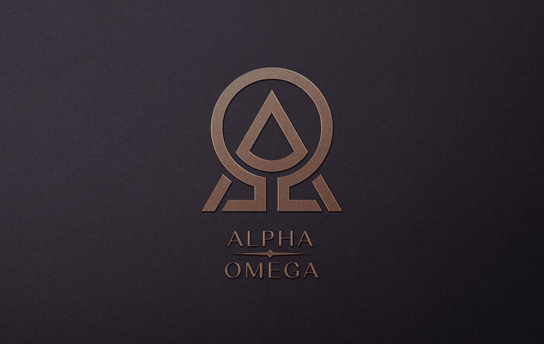Alpha Omega Logo Design – Esoteric Triangle Brand Identity (digital ...