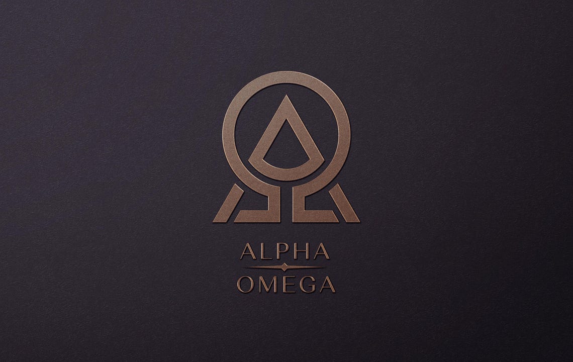 Alpha Omega Logo Design – Esoteric Triangle Brand Identity (digital ...