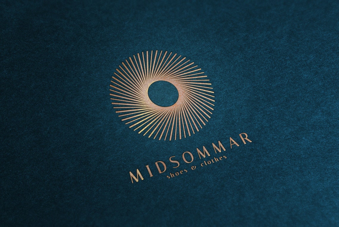 Celestial Logo Design - Custom Logo Design - Sun Logo - Minimal Logo ...