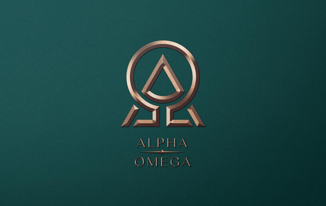 Alpha Omega Logo Design – Esoteric Triangle Brand Identity (digital ...
