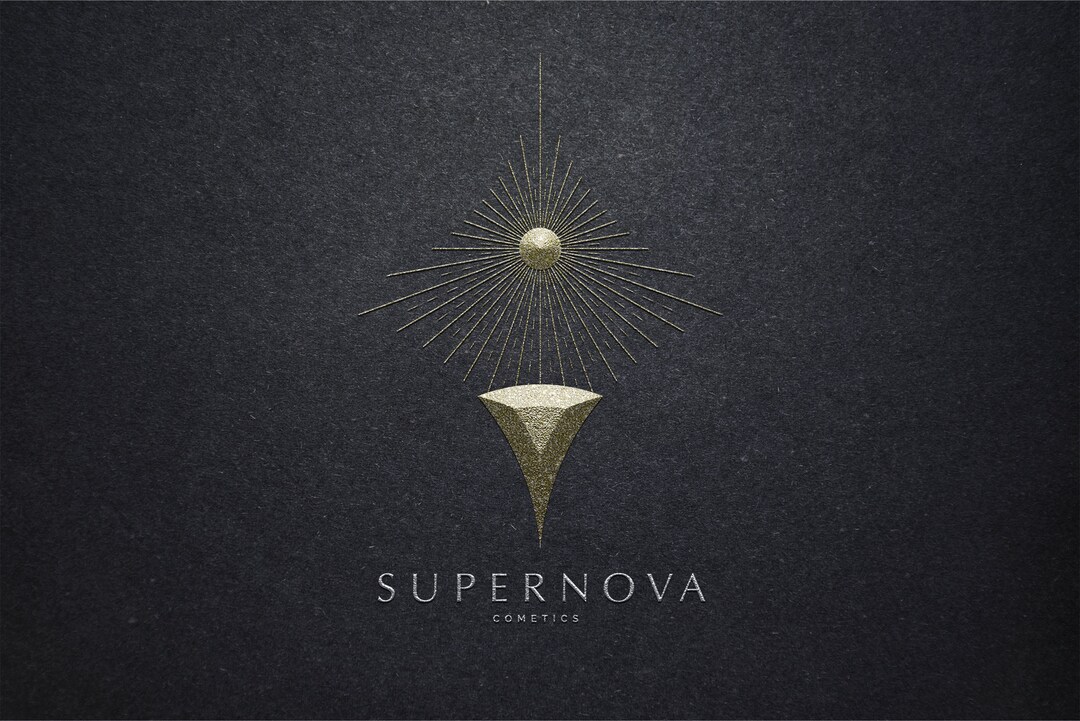 Celestial Logo Design - Custom Logo Design - Sun Logo - Minimal Logo ...