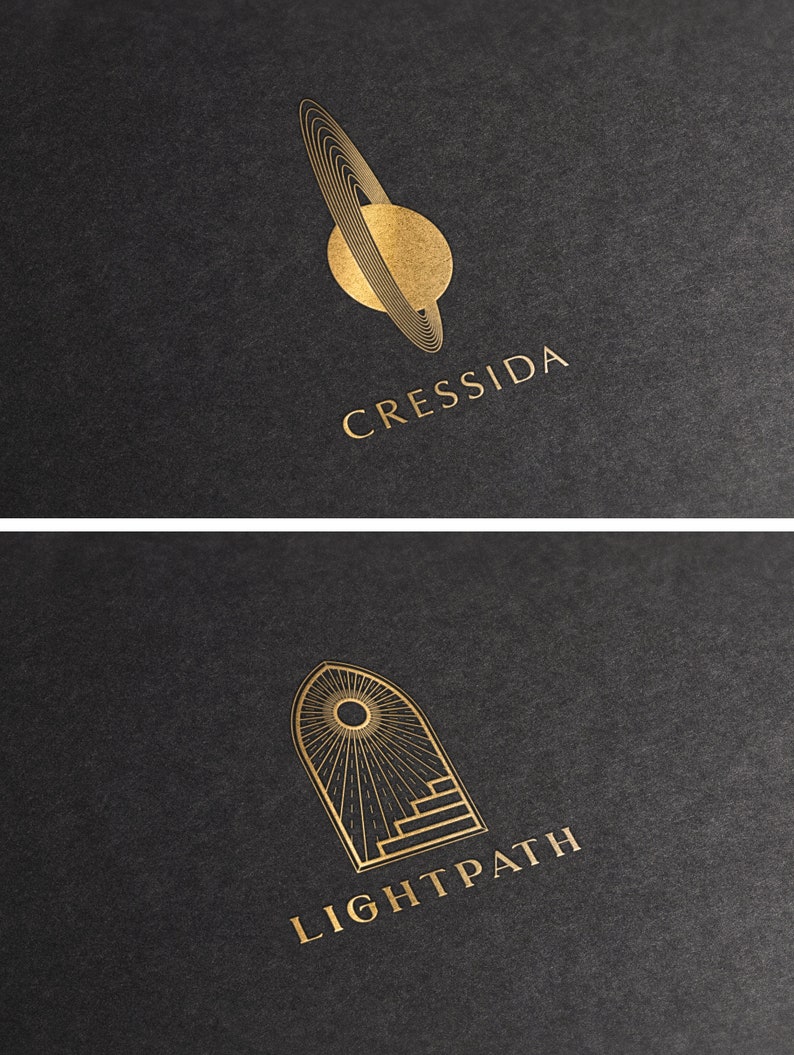 Celestial Logo Collection - Space Logo - Cosmic Elements - Star Logo ...