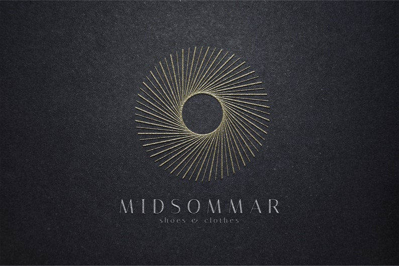 Celestial Logo Design - Custom Logo Design - Sun Logo - Minimal Logo ...