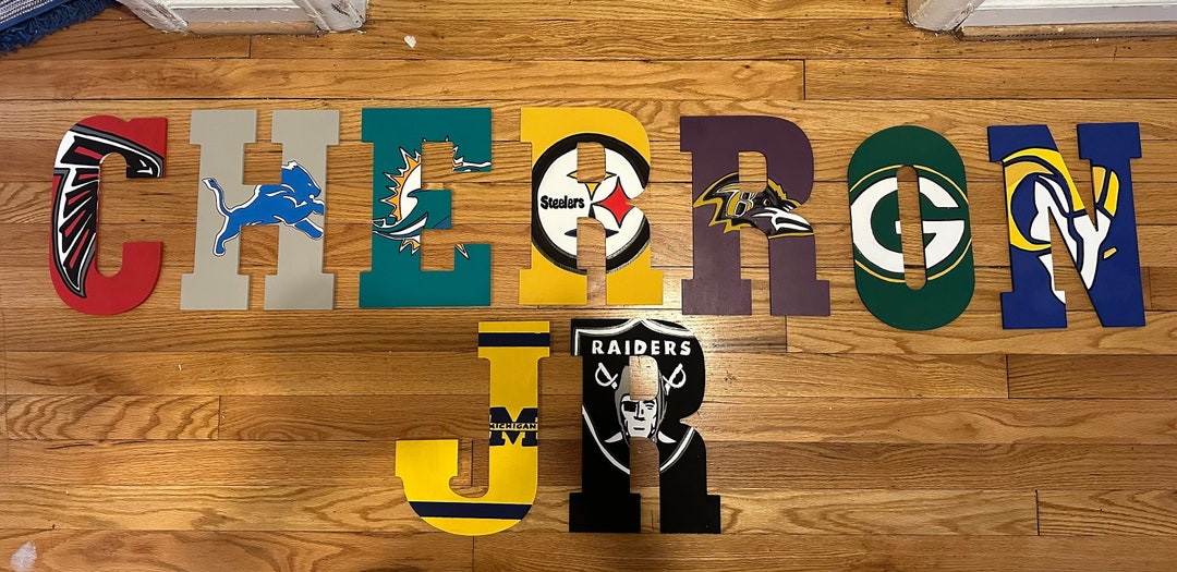 Sports Teams Theme Letters, Wall Letters, Wood Letters, Personalized ...