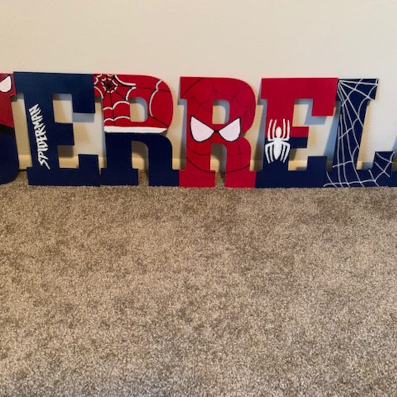 Spiderman Letters - Etsy