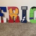 Superhero Theme Letters, Wall Letters, Wood Letters, Personalized ...