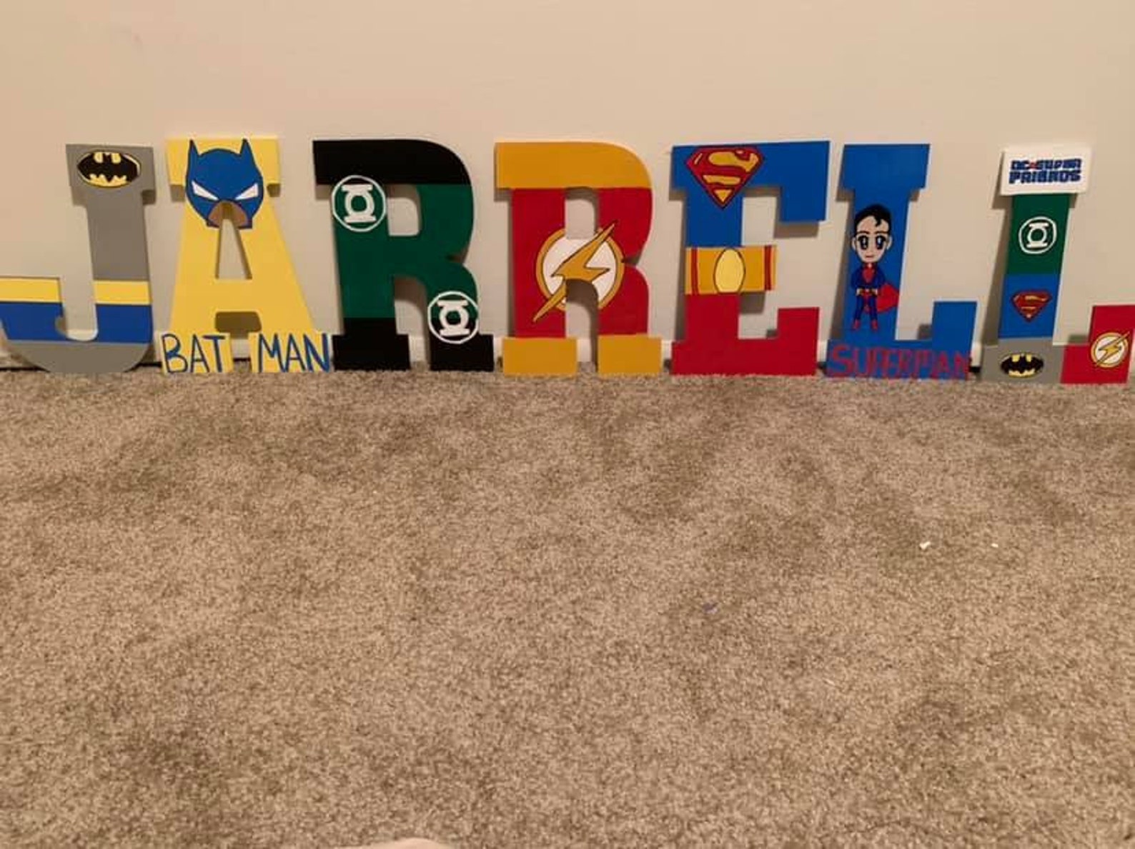 Superhero Theme Letters Wall Letters Wood Letters - Etsy