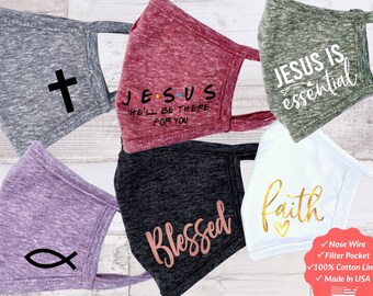 Christian Face Mask - Etsy