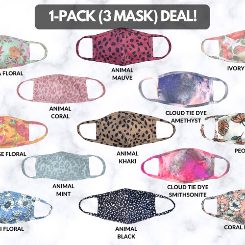 Reusable Washable Designer Face Mask With Filter Pocket Linen | Etsy