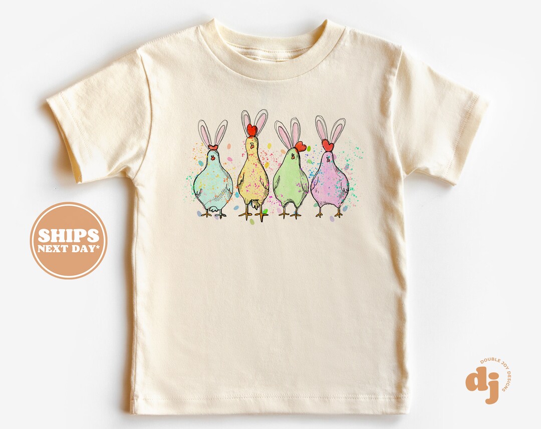 Kids Valentine's Day Shirt Bunny Eared Chickens Toddler Shirt Infant ...