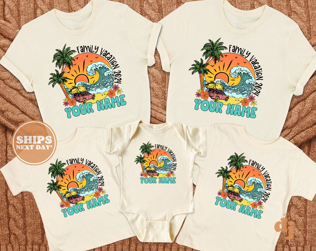 Matching Family Vacation Shirts - Family Vacation 2024 Personalized ...